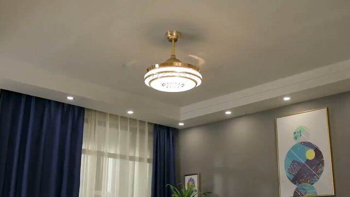 UI (Manila Stock COD)Invisible Ceiling Fan With Light Tricolor Ceiling ...