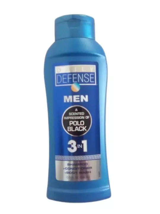 Daily Defense Men's Polo Black 3 in 1 Shampoo, Conditioner and Body ...