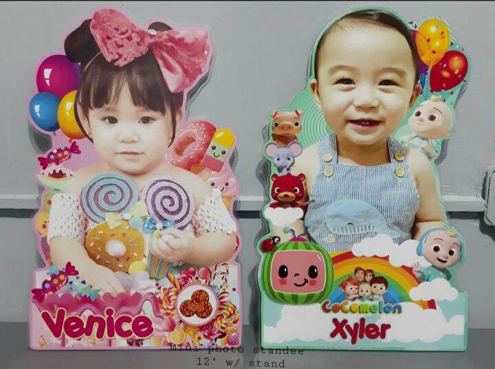 picture standee 8x12 with stand Birthday/Baptismal standee/BACKDROP ...