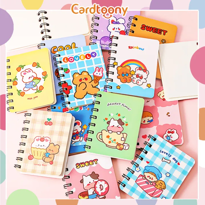 Notepad Spiral Diary Memo Buku Tulis Notebook Mini Catatan Sekolah Lucu ...