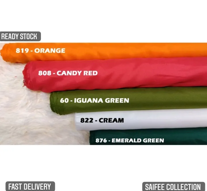 KAIN PONGEE/LINING BIDANG 45'(ready stock) | Lazada