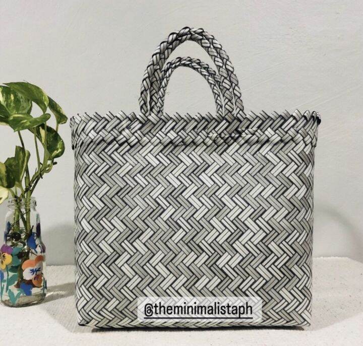 Bayong / Bayong Bags/ Plastic Bayong / Gray (Medium) | Lazada PH