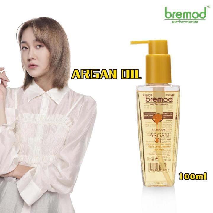 Bremod Argan oil 100ml Argan oil for hair treatment Hair serum Morrocan ...