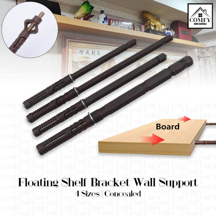 Hidden Floating Shelf Mount Bracket Invisible Nail Wall Fixed Mounted ...