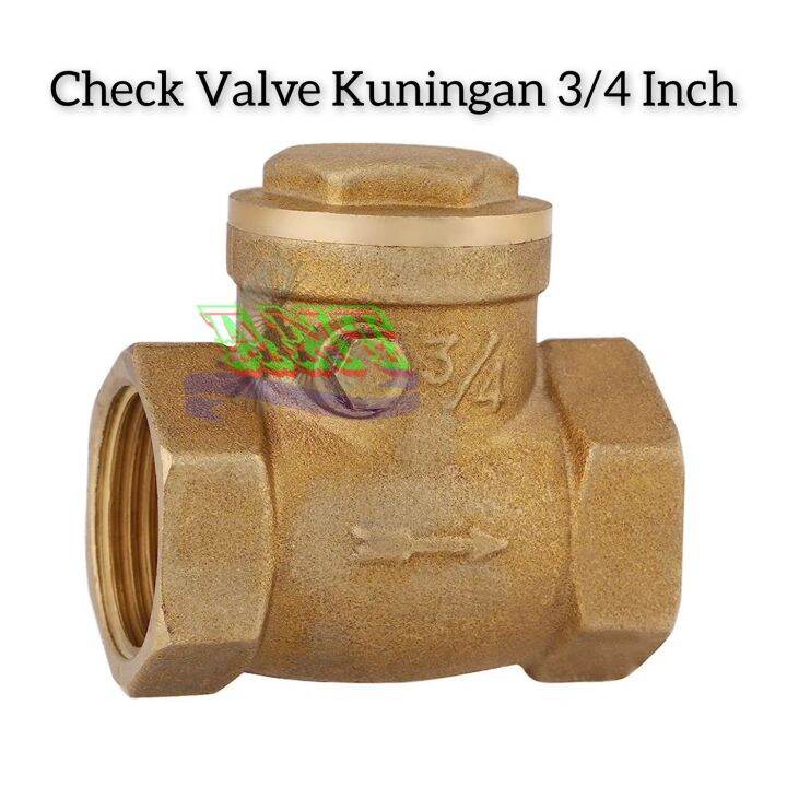 Check Valve Kuningan 3/4 Inch DN20 PN 16 | Lazada Indonesia