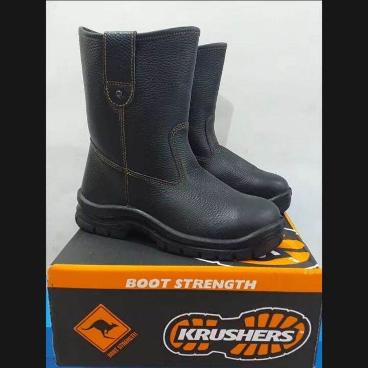Sepatu safety Kruser krusher texas ujung besi kulit asli harga murah ...