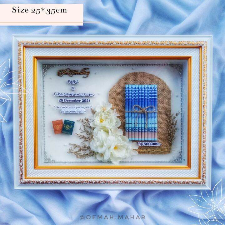 mahar pernikahan/bingkai pernikahan/mahar siluet/mahar kekinian/mahar ...