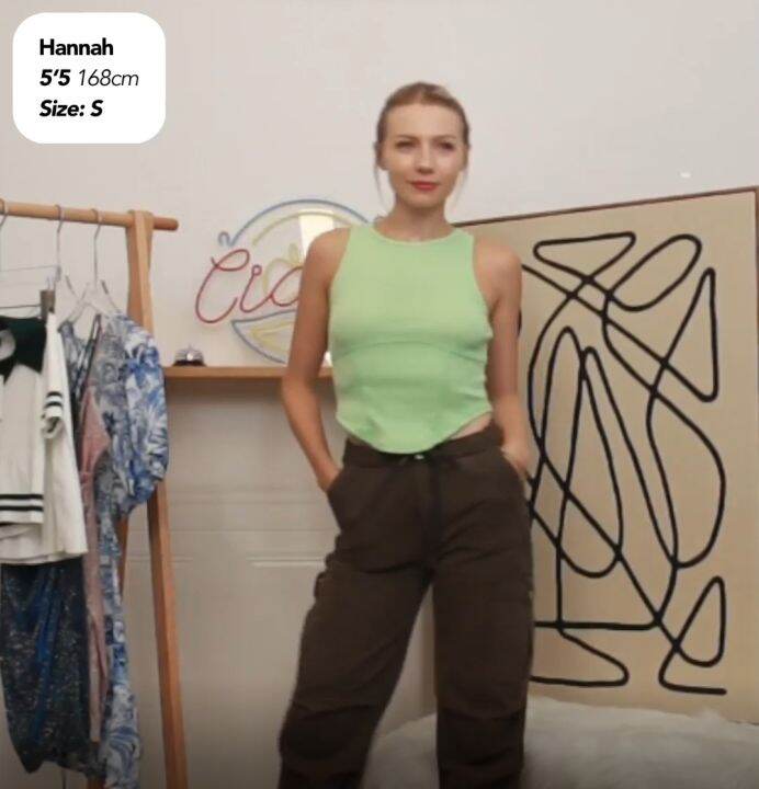 Cider K-POP Solid Rib Corset Tank Top เสื้อกล้ามครอปท็อปผู้หญิงเสื้อแฟชั่นผญลุคสตรีท | Lazada.co.th