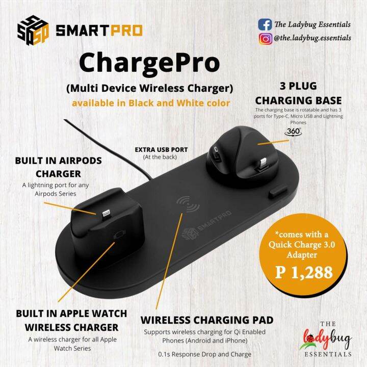 SmartPro ChargePro (Multi Device Wireless Charger) | Lazada PH