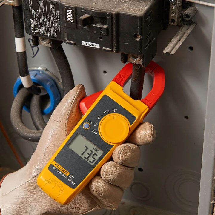 Fluke 323 True RMS Clamp Meter AC Current and Voltage Tester Resistance ...