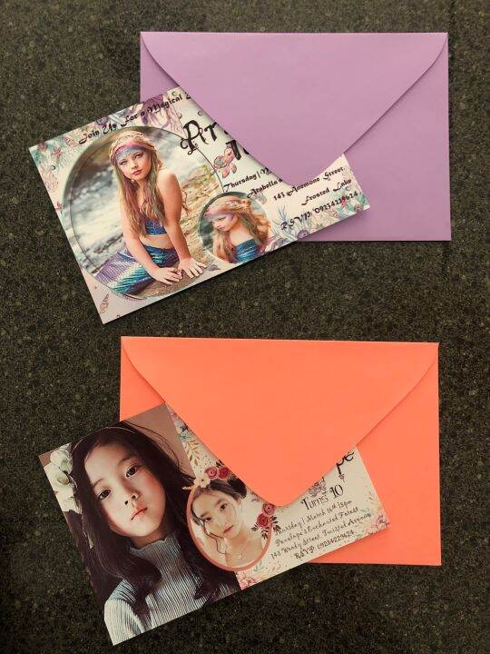 Invitation Card for Birthday with Envelope 3R&4R | Lazada PH