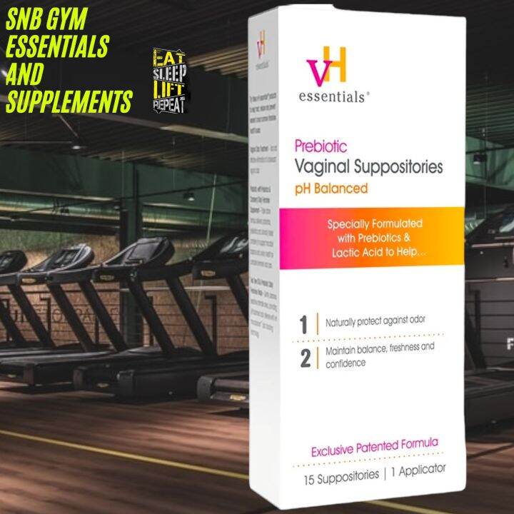 VH Essentials Prebiotic Vaginal Suppositories PH Balanced for Vaginal ...