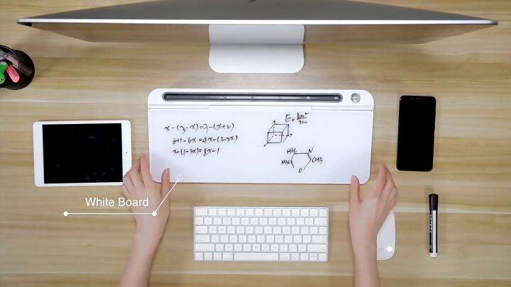 Desktop office glass whiteboard， Quartet Glass Desktop Computer Pad ...
