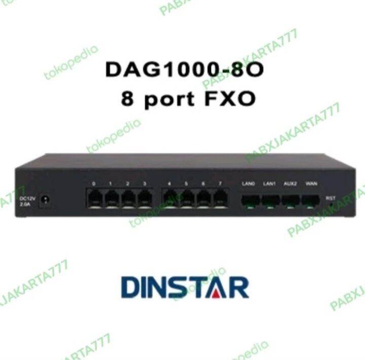DINSTAR 8 FXO Port Analog VOIP GATEWAY - DAG1000 - 80 - 8 Port FXO | Lazada Indonesia
