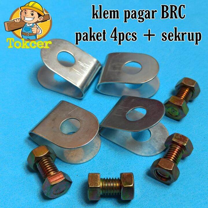 klem pagar BRC untuk pengikat pagar paket 4pcs | Lazada Indonesia