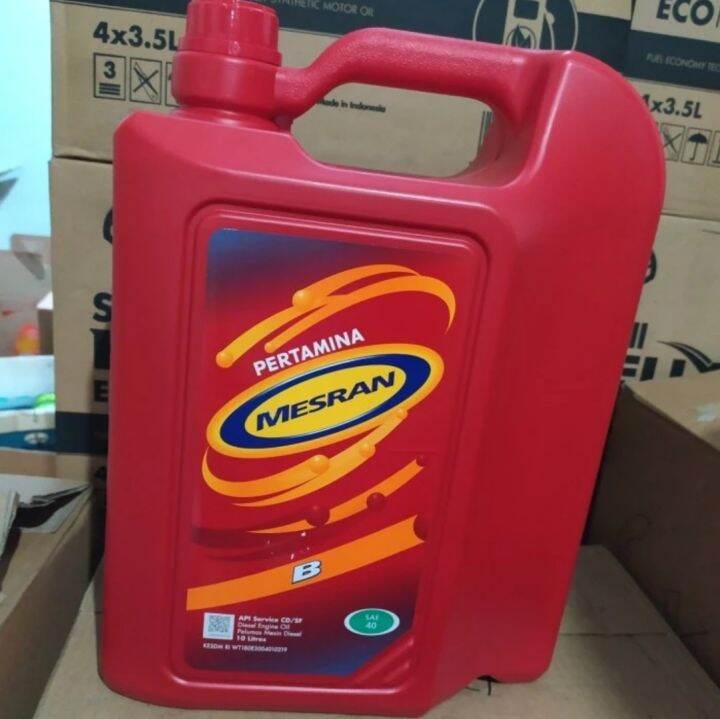 OLI PERTAMINA MESRAN B40 GALON 10L | Lazada Indonesia