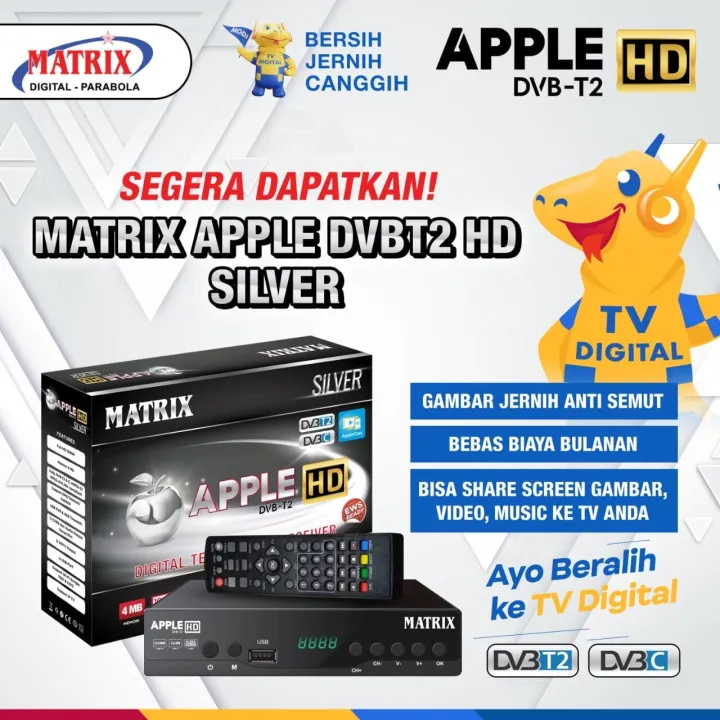 MATRIX SET TOP BOX (STB) APPLE SILVER | Lazada Indonesia