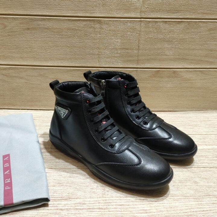 sepatu boots kulit import sneaker pria top branded mirror vip - 9308 ...