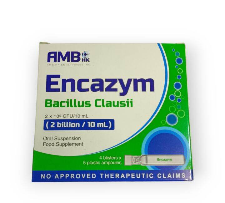 ENCAZYM Bacillus Clausii 20’s | Lazada PH