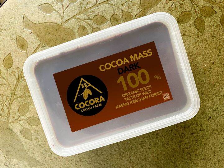โกโก้แมส Cocoa Mass by COCORA CACAO FARM ดาร์ก 70%,80%,100%ขนาด 500กัม ...