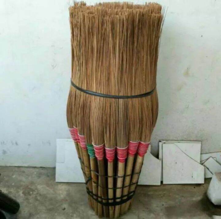 sapu lidi gagang bambu/sapu taman/halaman sapu lidi murah | Lazada ...