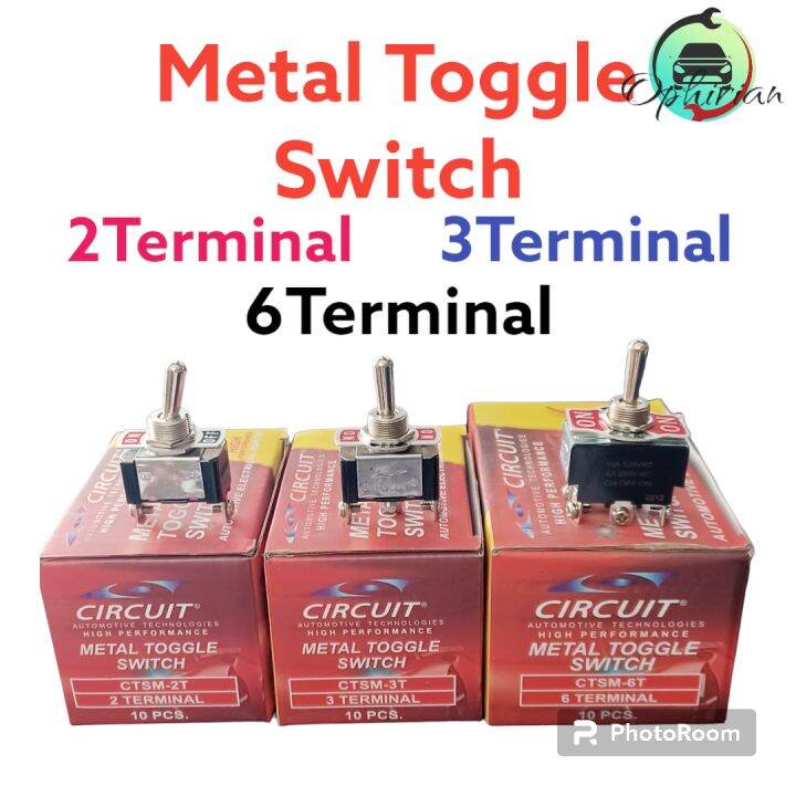 Metal Toggle switch 2T/3T/6Terminal Circuit (price is for 1pc) | Lazada PH