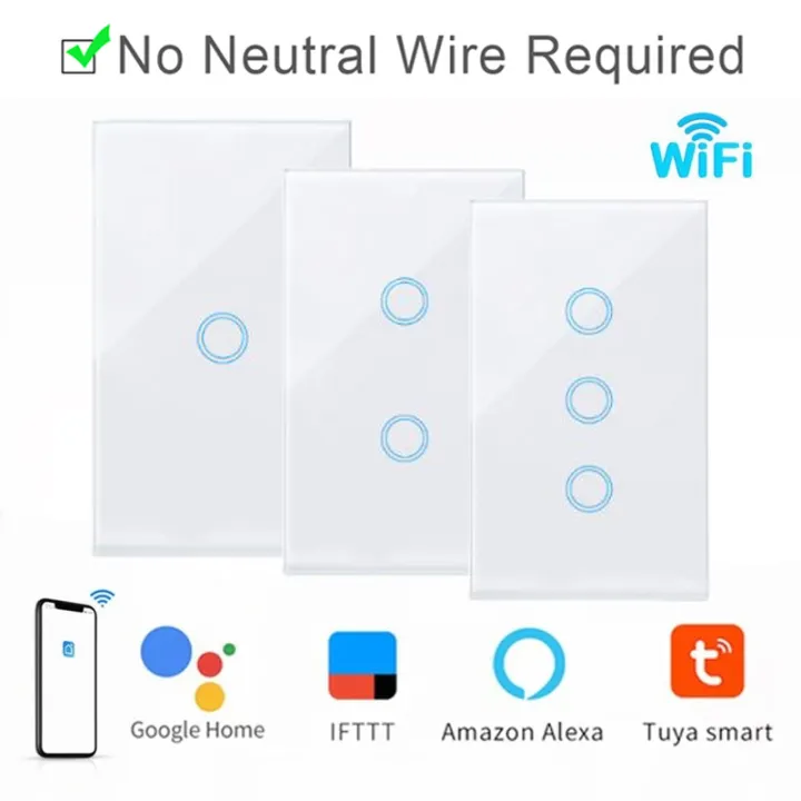 🔥 Smart WiFi Light Switch With Capacitor Single Fire No Neutral Wire ...