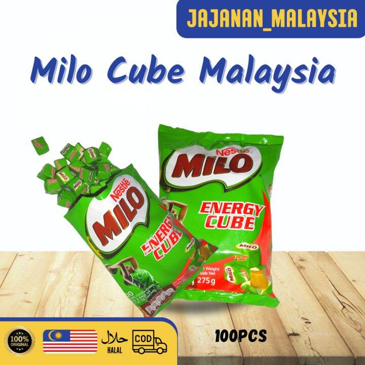 Milo Cube Malaysia/ Permen Coklat/ Jajanan Malaysia/100pcs | Lazada ...
