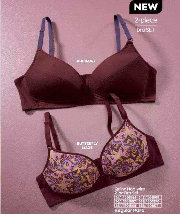 AVON QUINN NON-WIRE 2-PC BRA SET | Lazada PH