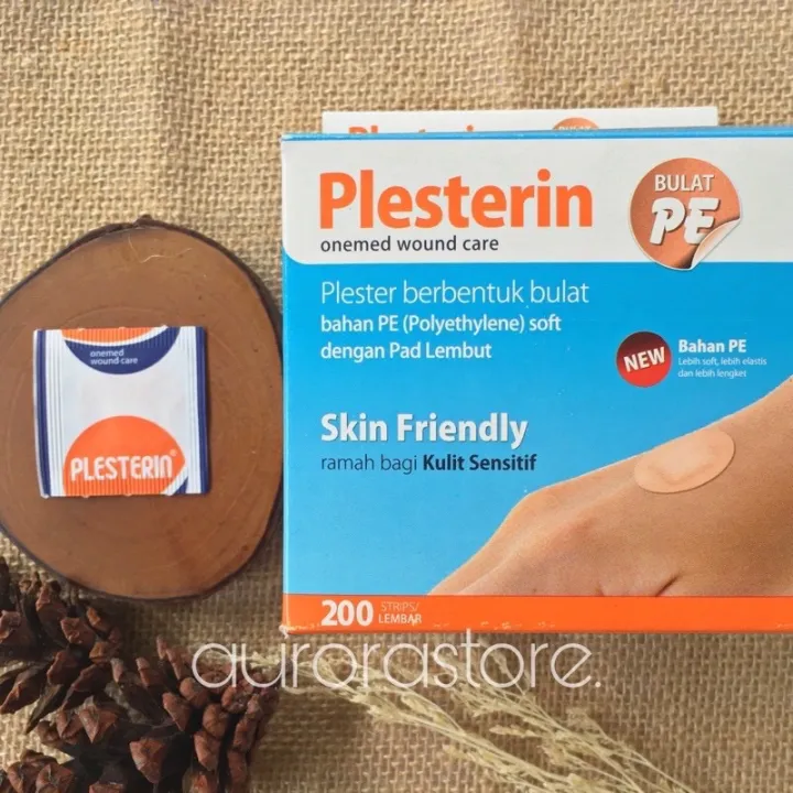 Plesterin bulat box PE plesterin T plester luka coklat bening ...