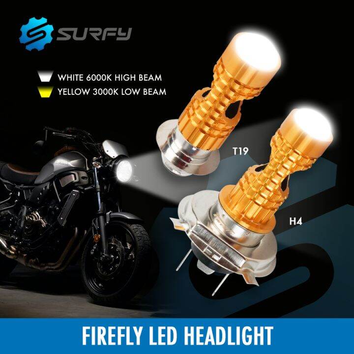 Firefly Headlight Hallogen Dual Bulb H4 T19 Hi/Low Beam White Yellow ...