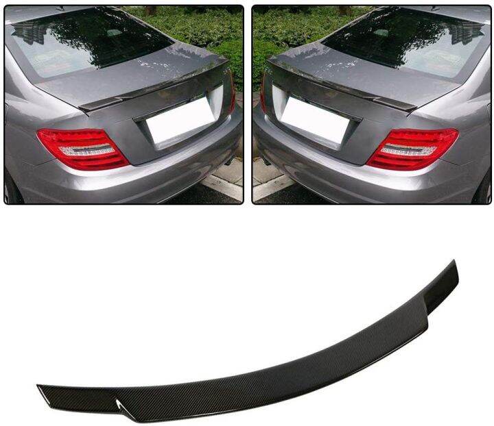 Mercedes benz W204 C74 AMG Carbon fiber rear boot trunk ducktail lip ...