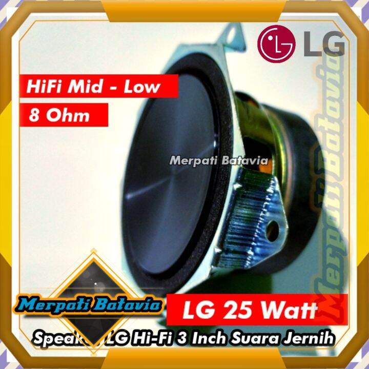 HIFI Speaker LG 3 inch 25W 8 ohm Mid Bass 25 Watt Baut Tekuk 3in | Lazada Indonesia