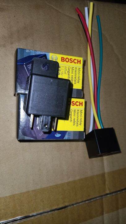 Original Bosch relay 12v 30a 5 pin with socket | Lazada PH