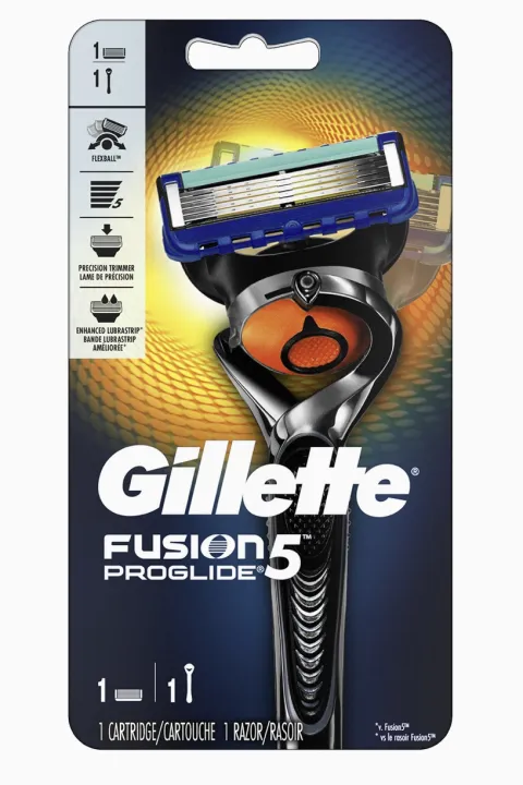 Gillette Fusion 5 Proglide Mens Razor With Flexball Handle Technology ...