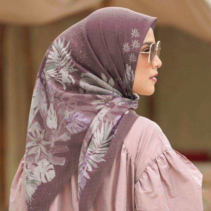 HIJAB BUTTONSCARVES TROPICALE EXTENDED VOILE SQUARE - HANA | Lazada ...