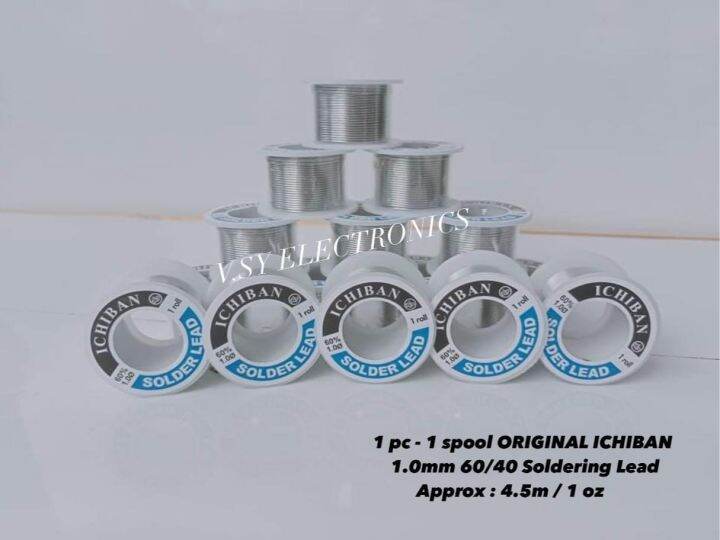 1 pc - ORIGINAL ICHIBAN Soldering Lead small spool 1mm Aprox: 4.5m long ...