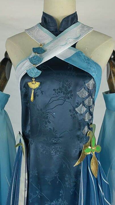 【COSER 77】Genshin Impact Madame Ping คอสเพลย์ วิกผม เกม Genshin คอสเพล ...