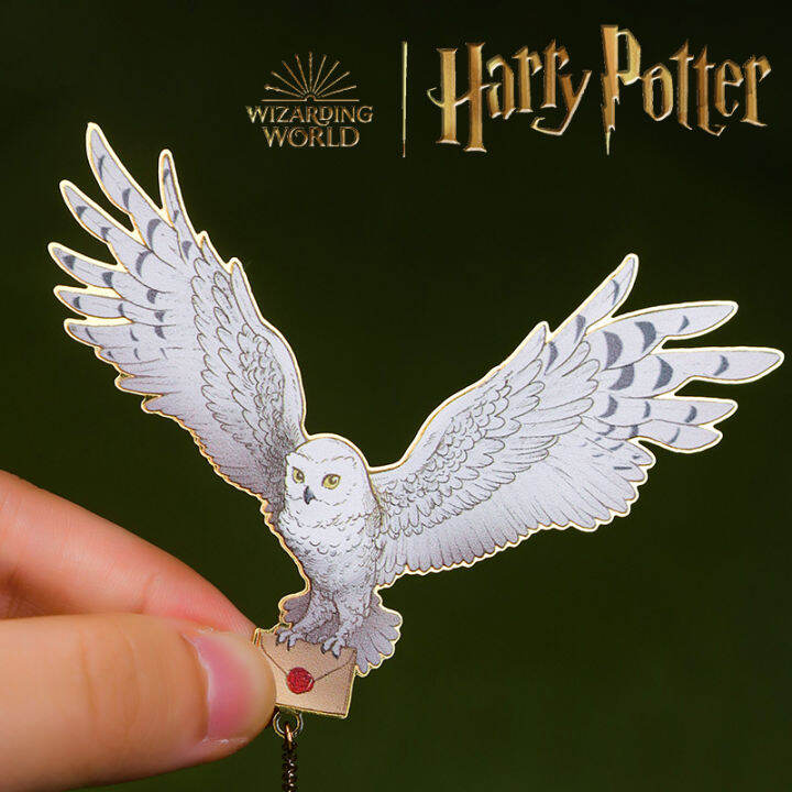 Harry Potter Genuine Peripheral Metal Bookmark Slytherin Hedwig ...