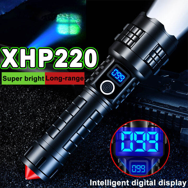 10000000LM Flashlight High Power torchlight powerful flashlight heavy ...