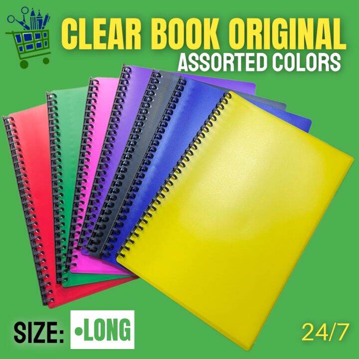 ClearBook(Assorted Colors)Long x Sold per Pc | Lazada PH