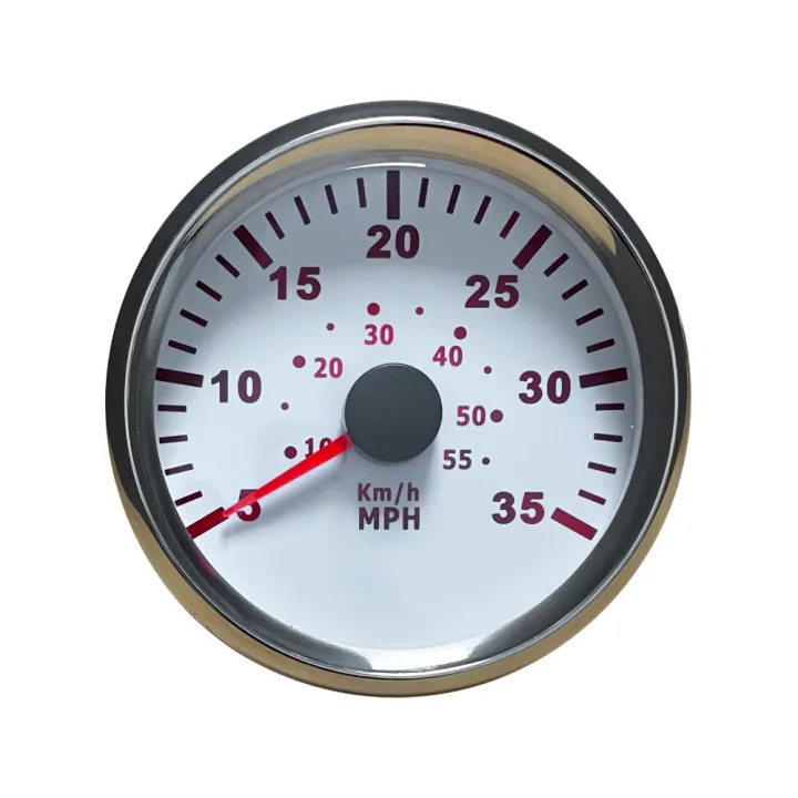 ELING 35MPH 55MPH 65MPH ความดัน Speedometer เรือ Marine 85มม.ความเร็ว ...
