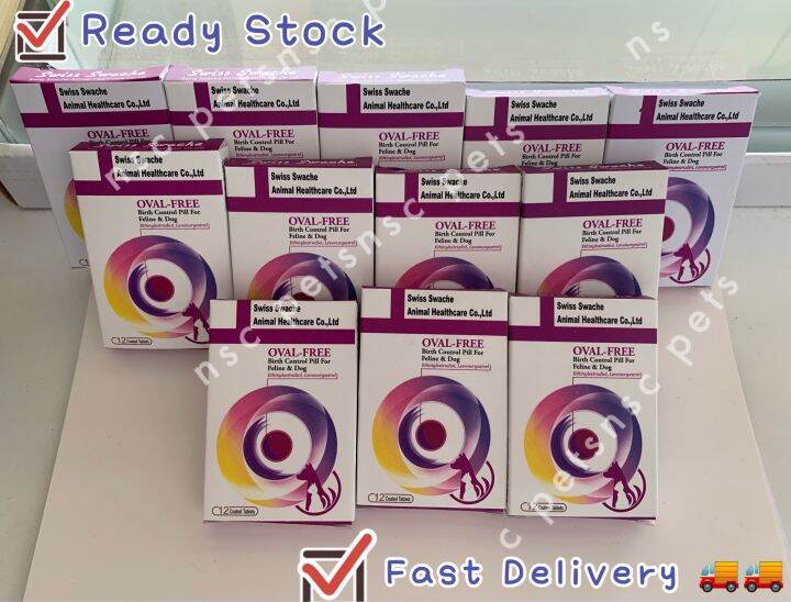Oval Free Ubat Perancang Kehamilan Kucing Tablet Anjing (6 biji/12 biji ...