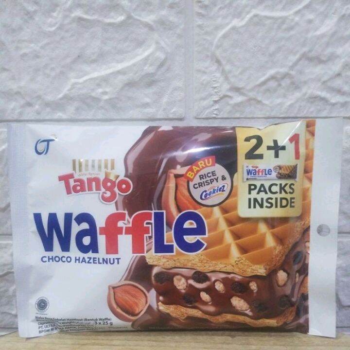 NEW Tango Waffle Choco Hazelnut isi 3 pcs x 25gr (Wafer Viral) | Lazada ...