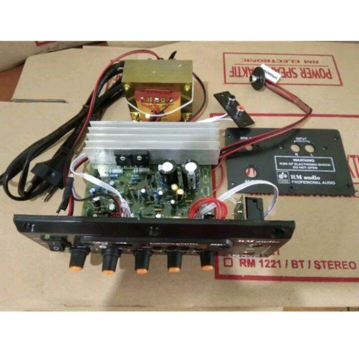 Kit power spiker aktif mp3 bloototh + Trafo 3 amper sirip | Lazada ...