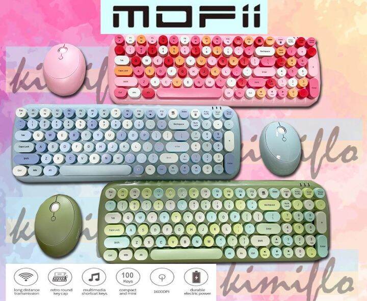 Mofii Candy Bubble Keys Wireless Bluetooth Rechargeable Keyboard set ...