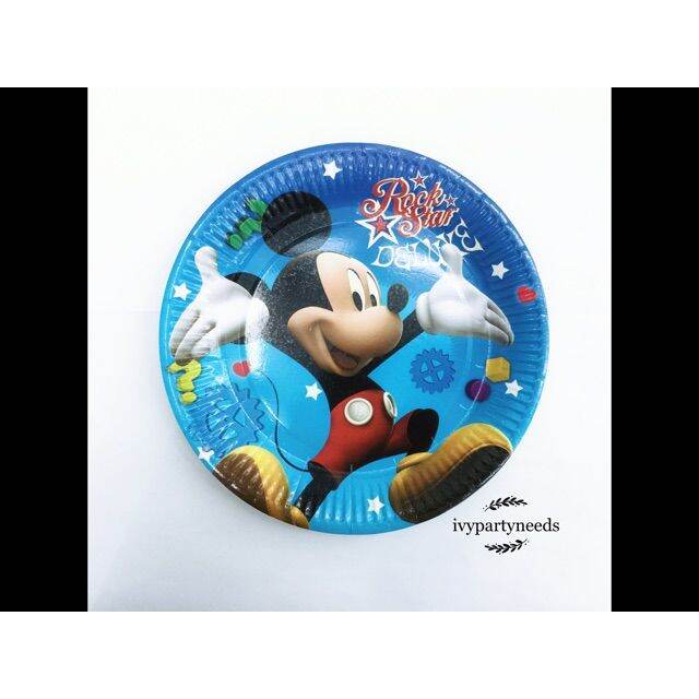 Paper plate Mickey mouse 10pcs/pck | Lazada PH