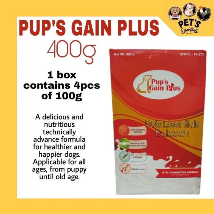 Pups Gain Plus Premium Formula Milk For Puppies/Dogs 400g per box ...