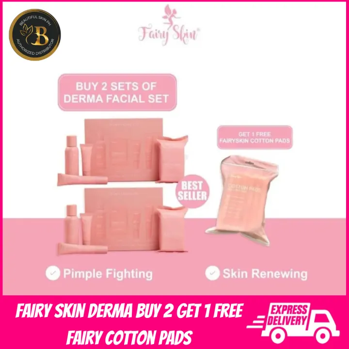Fairy Derma Facial Set Buy 2 Get 1 FREE COTTON PADS | Lazada PH