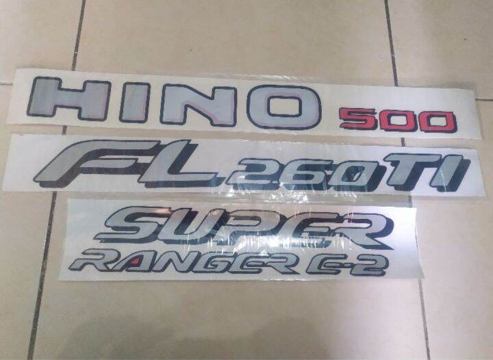 stiker hino 500 / stiker fl 260 ti / stiker super ranger e2 | Lazada ...